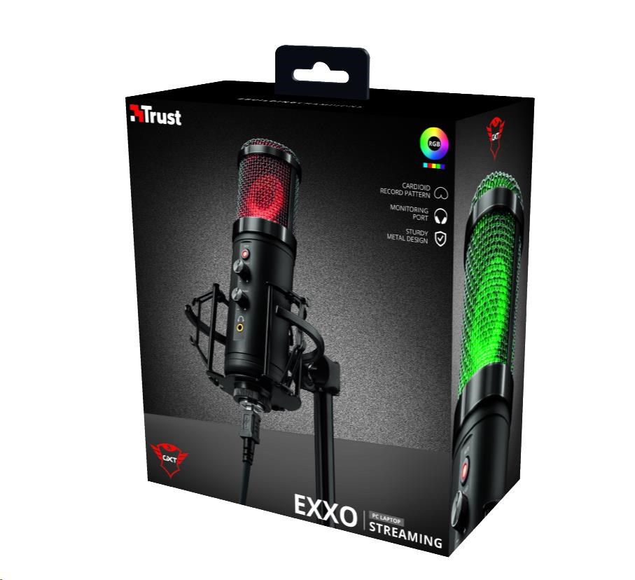 TRUST mikrofon GXT 256 Exxo USB Streaming Microphone - HURIKAN Computer