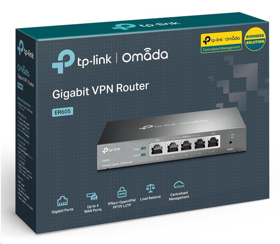 TP-Link ER605 [Omada Gigabit VPN Router] - HURIKAN Computer